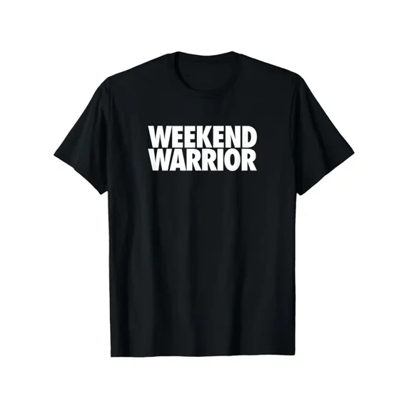 Weekend Warrior Funny Exercise Shirt T-Shirt - Lightweight Breathable ...