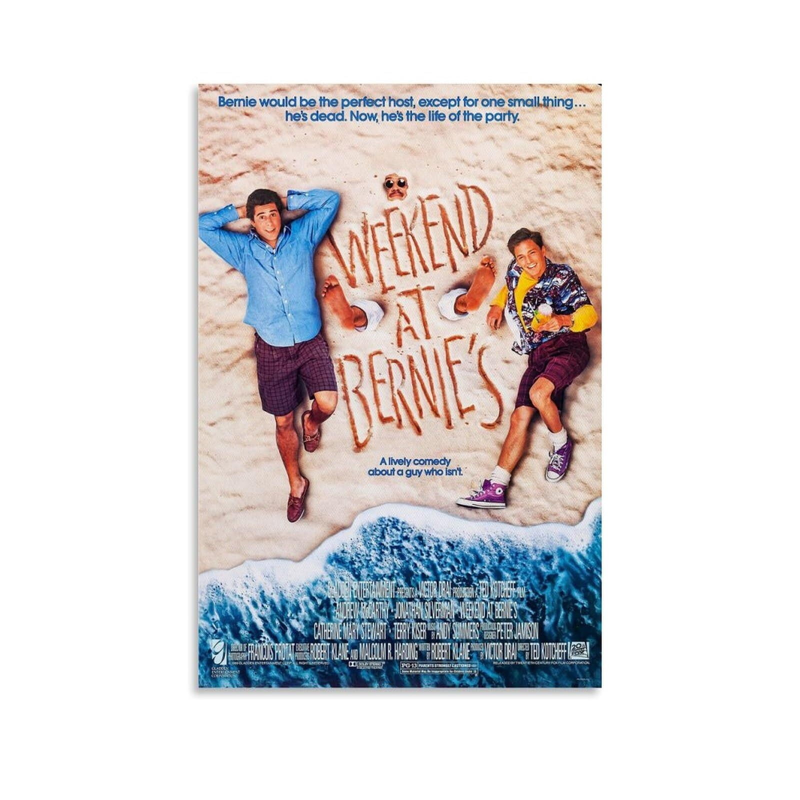Weekend at Bernie's 1989 Movie Poster Canvas Art Posters for Room ...
