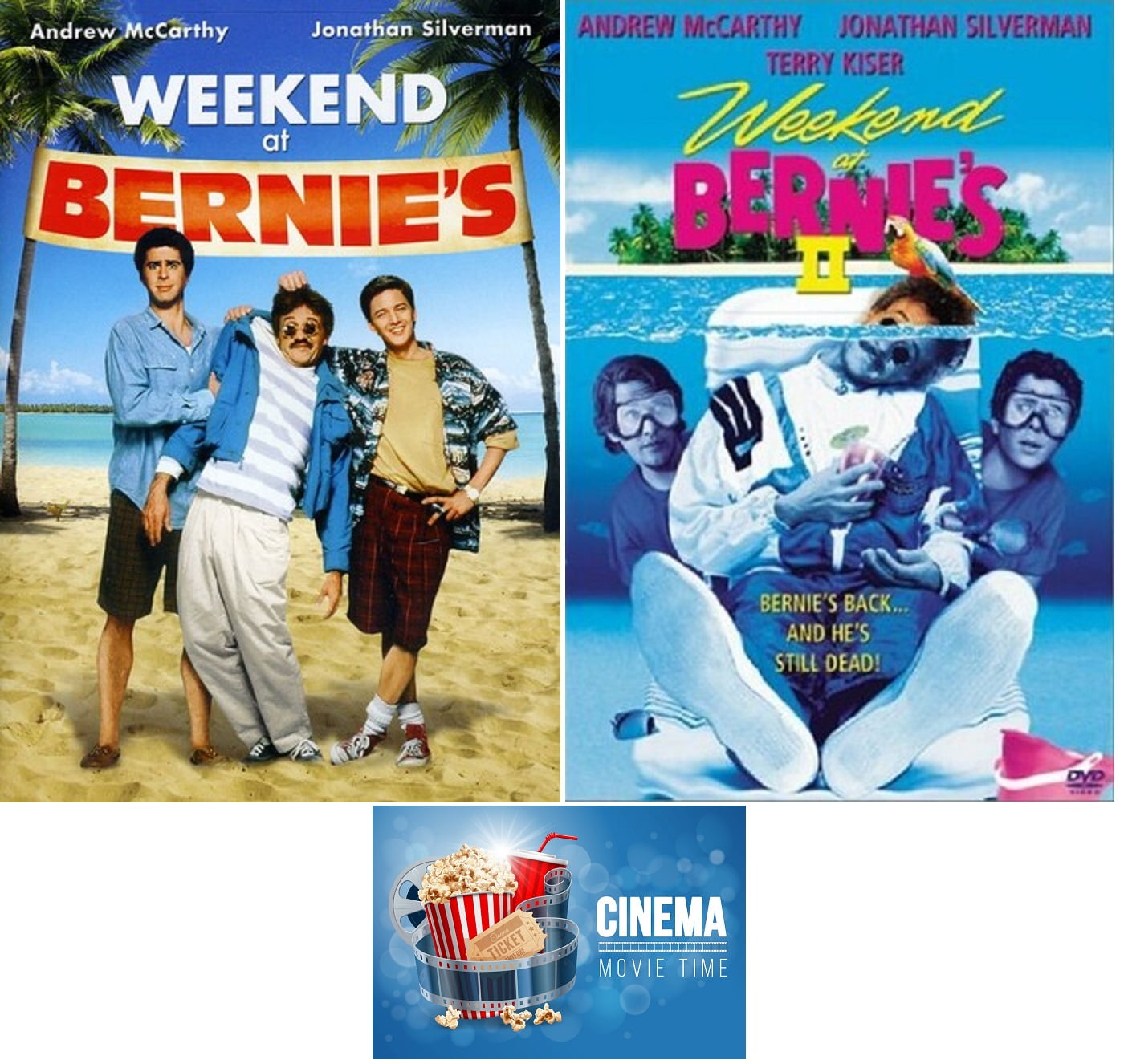 Weekend at Bernies 1 & 2 Comedy Movies DVD Set with Bonus Art Card ...