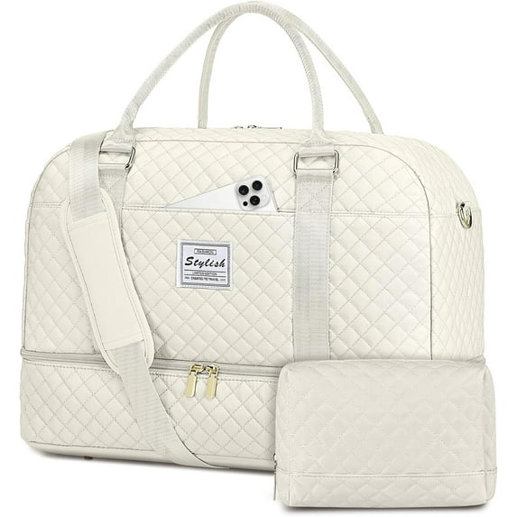 Weekender Bags for Women Travel Bag - Duffle Bag with Shoe Compartment ...