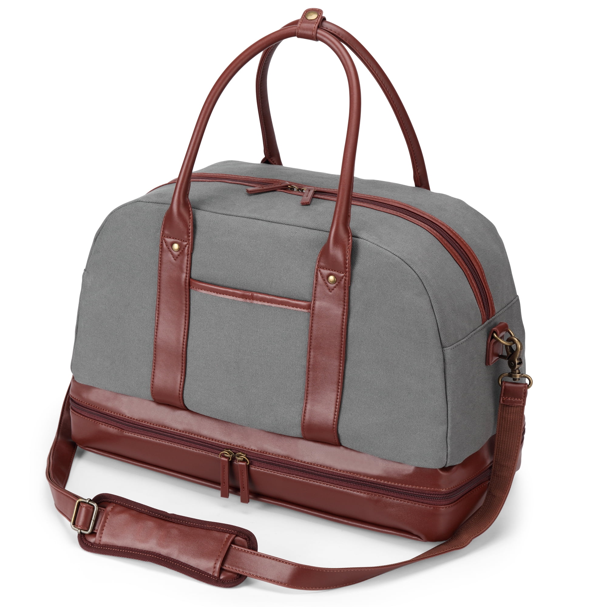 Weekender Bags for Women Canva Duffle Bag with Shoe Compartment Durable ...