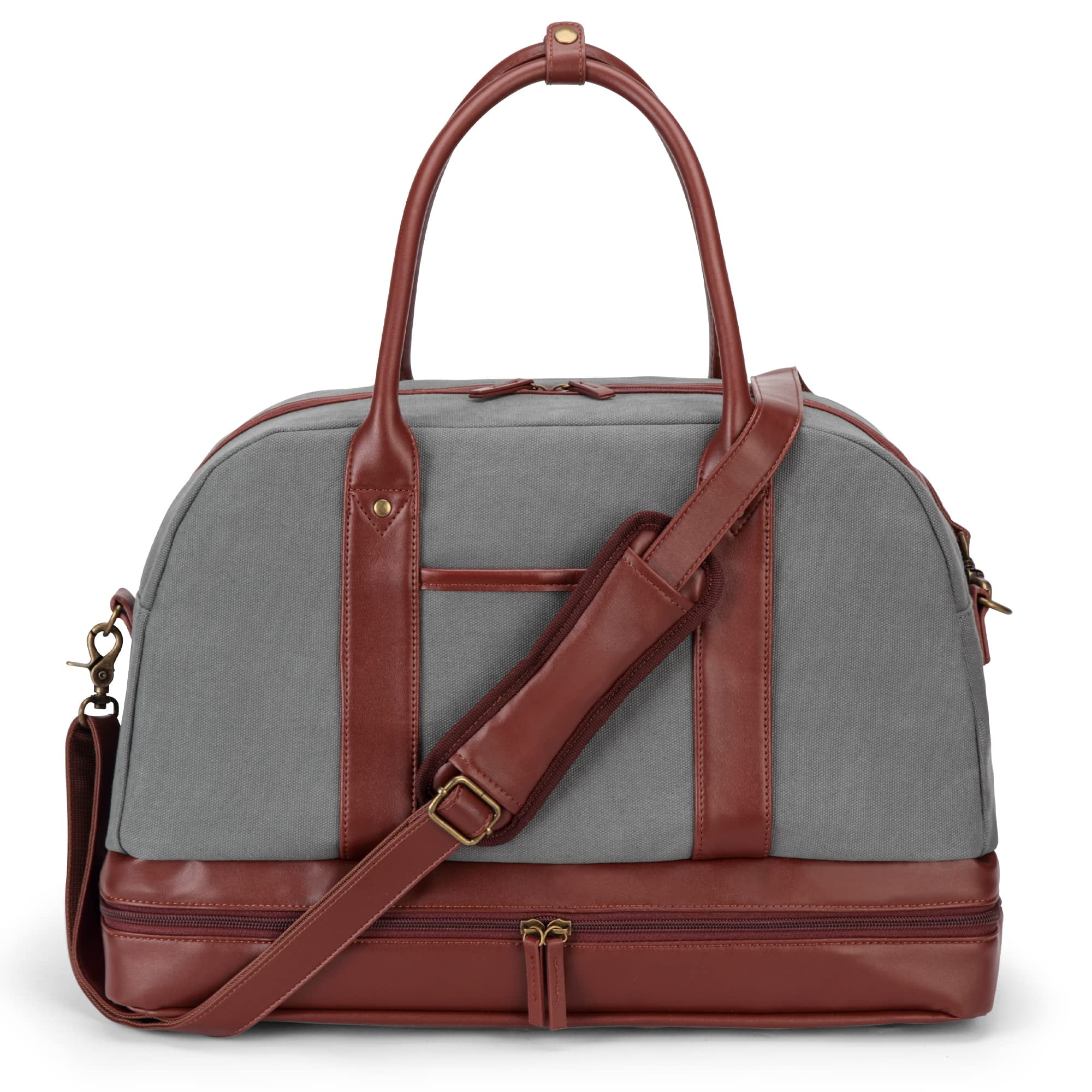 Weekender Bags for Women Canvas Duffle Bag with Shoe Compartment ...