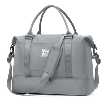 Dejuno 28" Lightweight Denim Drop Bottom Rolling Duffel Bag - Burgundy ...