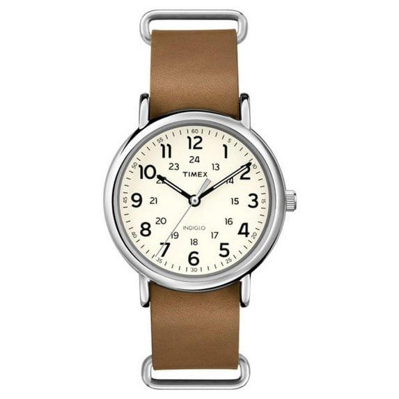 Weekender Leather Unisex Watch T2P492 - Walmart.com