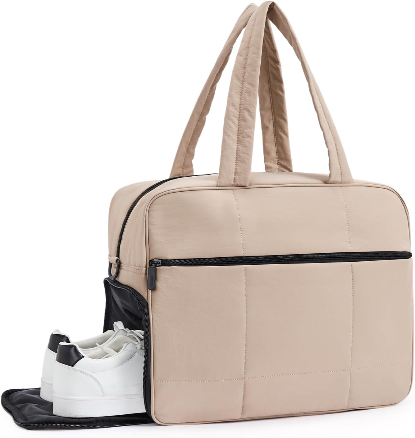 Weekender Travel Bag for Women Quilted Puffer Tote Bag Carry On Duffel ...