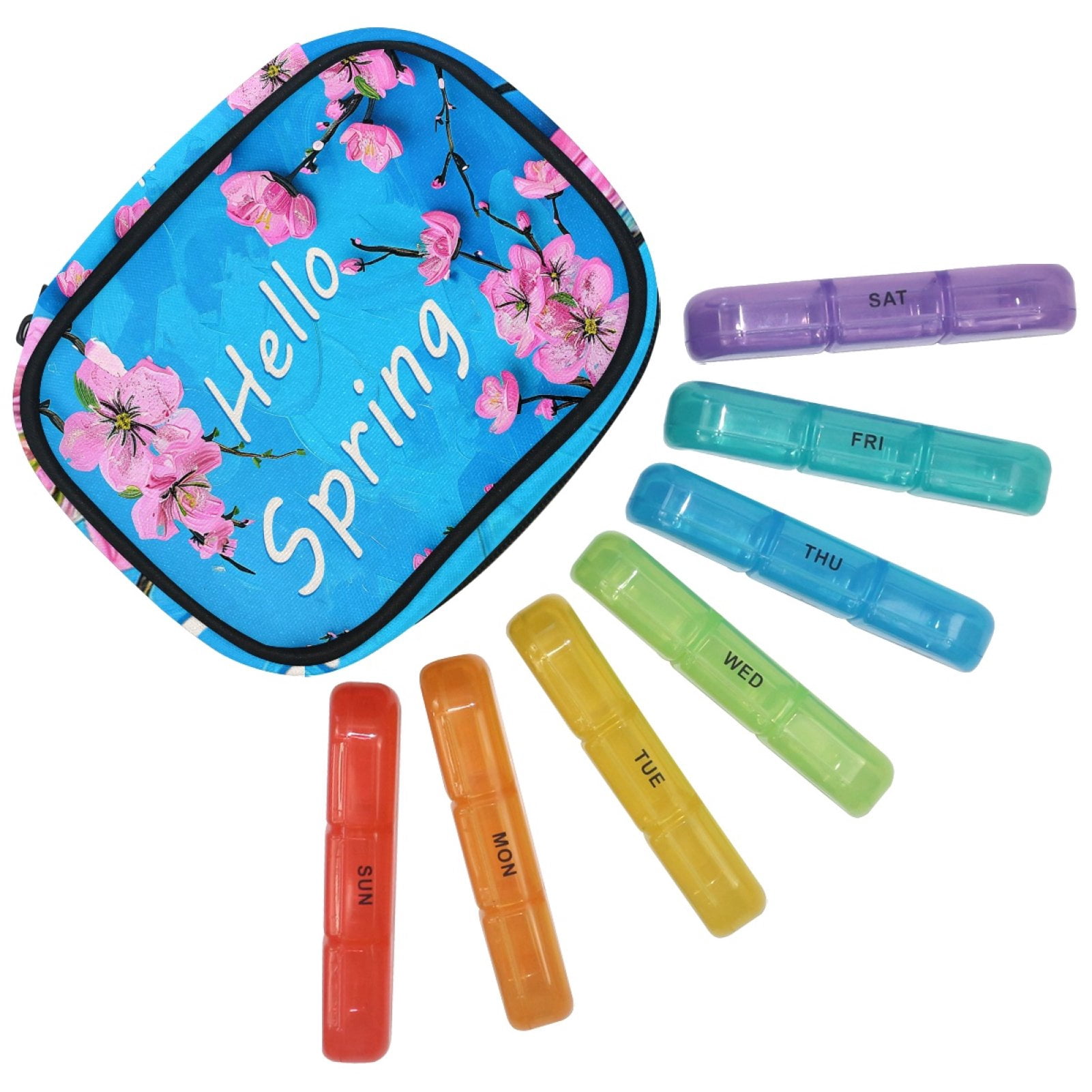 Weekly (7-Day) Pill Organizer, Vitamin Planner, 3 Times a Day, Medicine ...