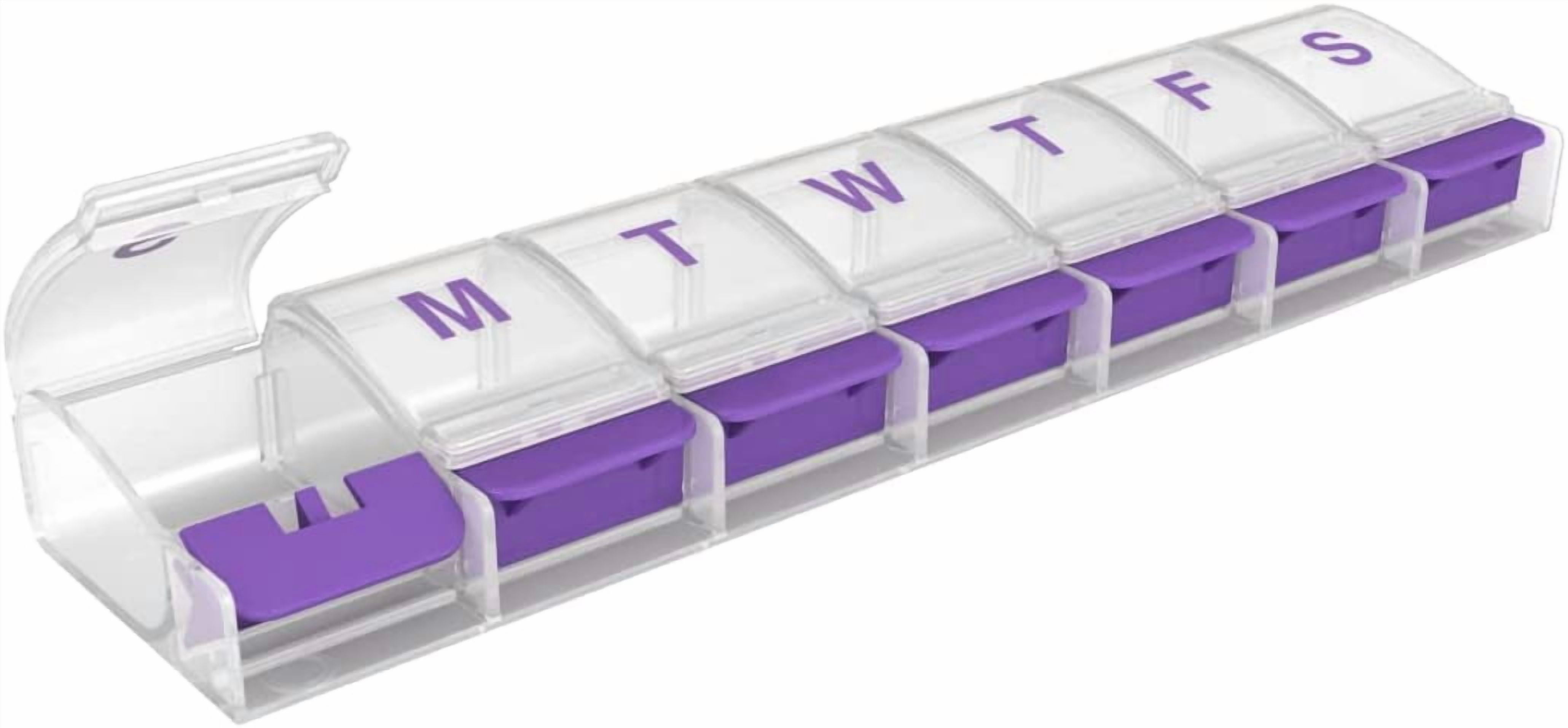 Weekly (7 days) pill box, medication planner, vitamin organizer, 2 ...
