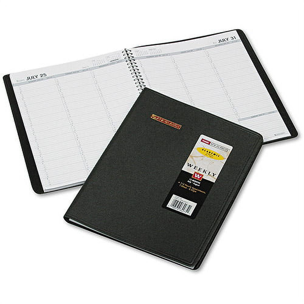 Weekly Appointment Book,14 Month Jul-Aug,8-1/4"x10-7/8",BK AAG7095705 ...