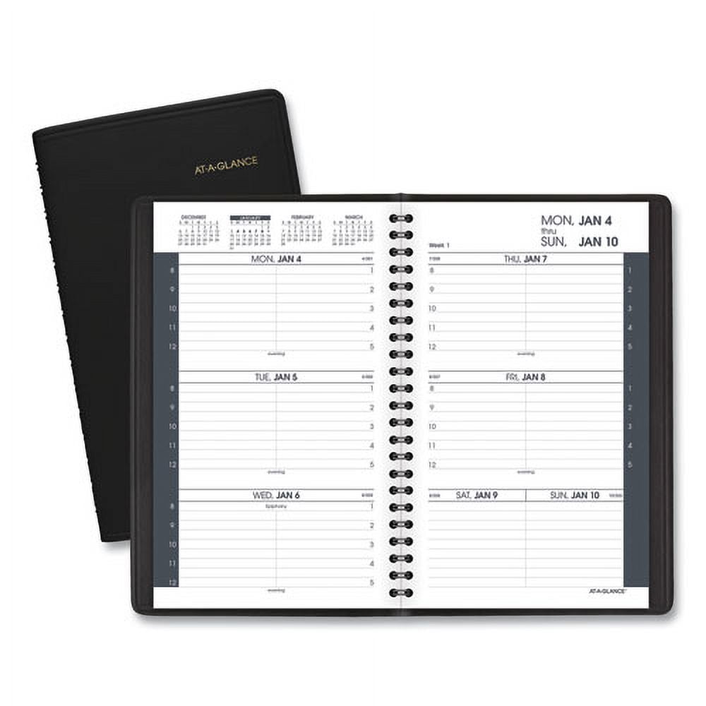 Weekly Block Format Appointment Book Ruled for Hourly Appointments, 8 x ...