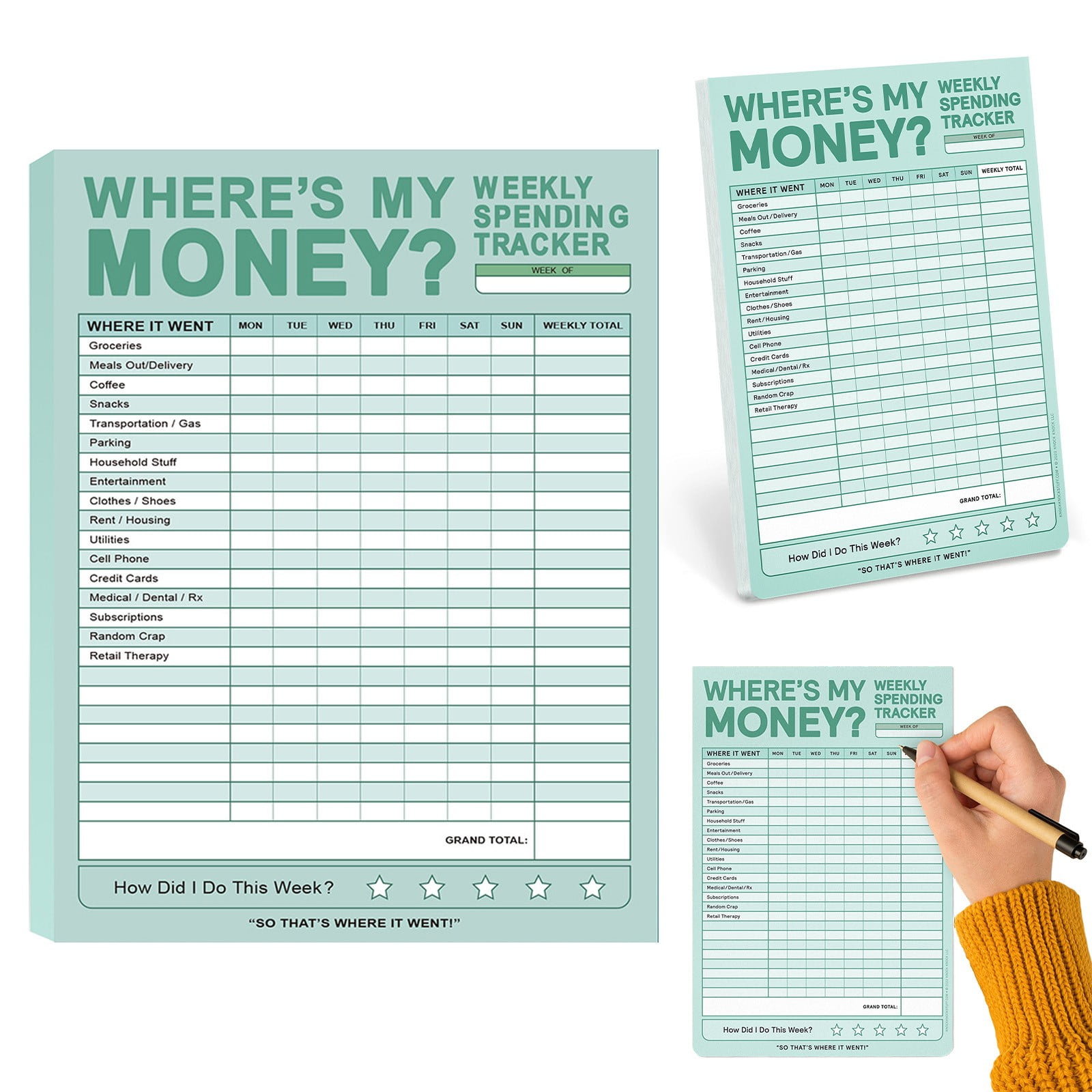 Weekly Budget Planner Notebook, Financial Organizer with Expense ...