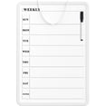 Weekly Calendar White Board for Wall, 11"x 17" Double-Sided Magnetic ...