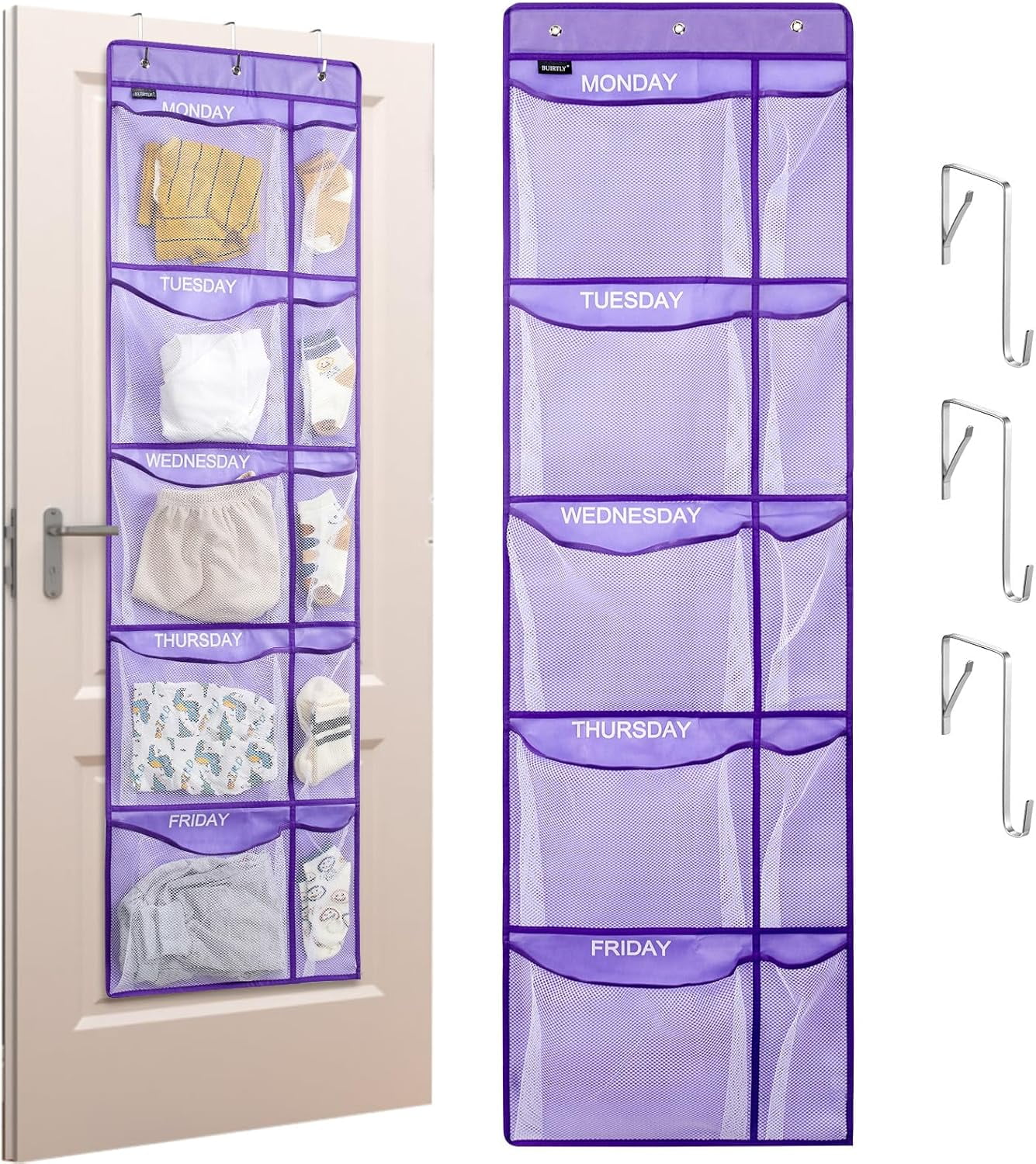 Weekly Clothes Organizer for Kids, Monday to FRIDAY the Week Clothes ...