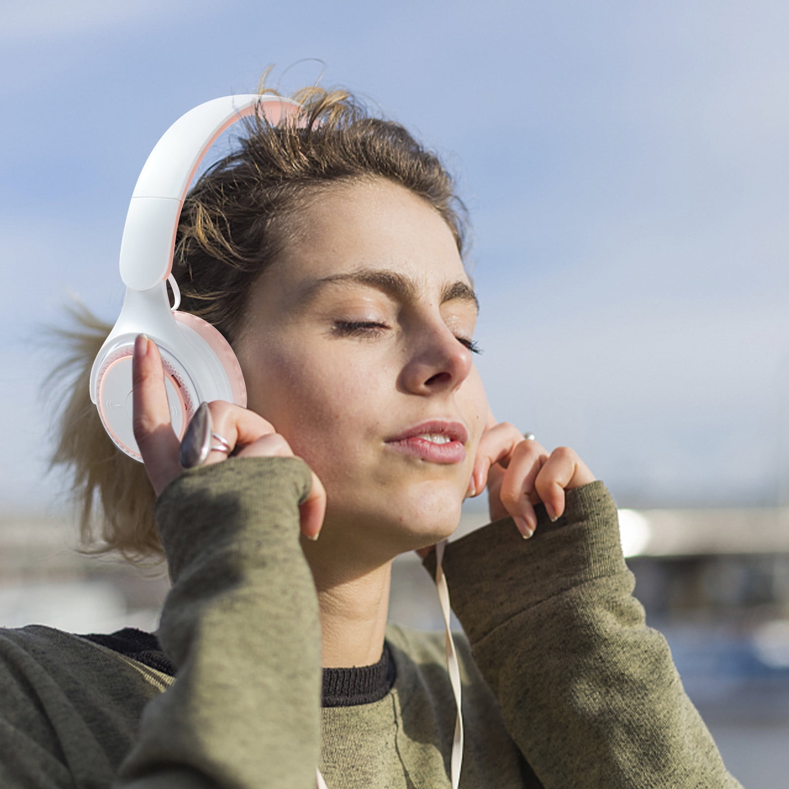 Weekly Deals Nrmrqz New Bluetooth Headset Headworn Telesports Wireless ...