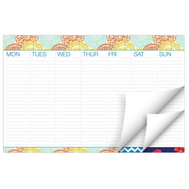 Global Printed Products Weekly Desk To Do Pad, 11x17 Inches, 52 Sheets ...