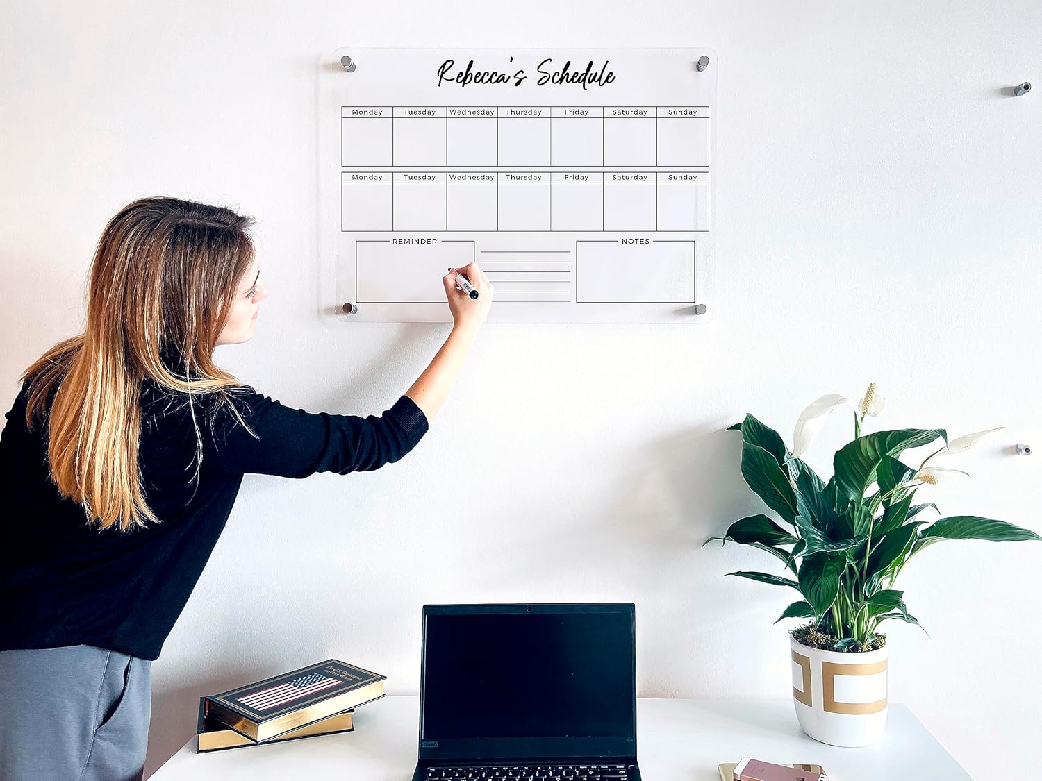 Weekly Family Calendar with Side Headers - Calendar 2025, Dry Erase ...