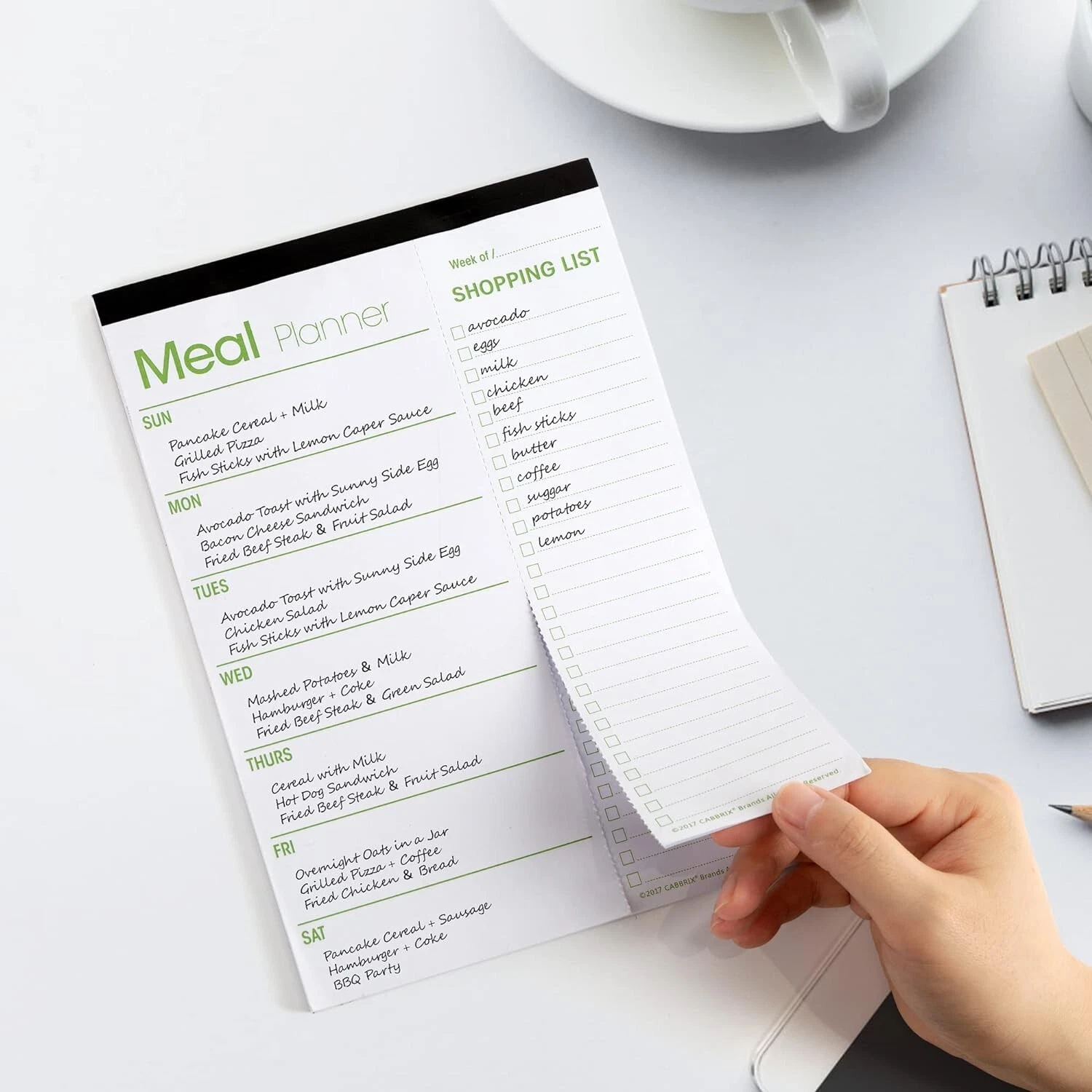 Weekly Meal Planner And Magnetic Kitchen Measurement Conversion Chart 7 ...