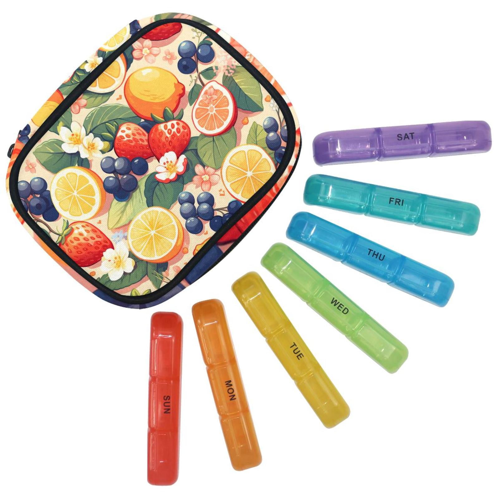 Weekly Pill Organizer 3 Times a Day:Travel AM PM Pill Box 7 Day with ...