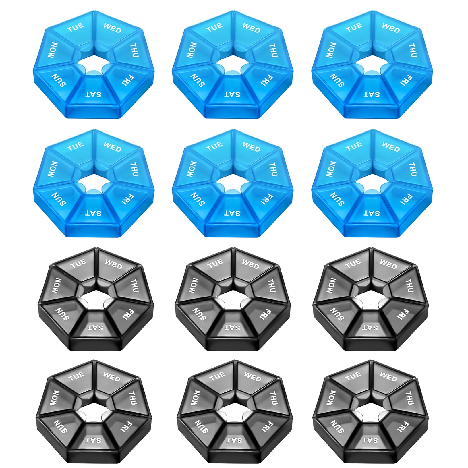 Weekly Pill Organizer 7 Day Pill Box Case Daily Medicine Organizer ...