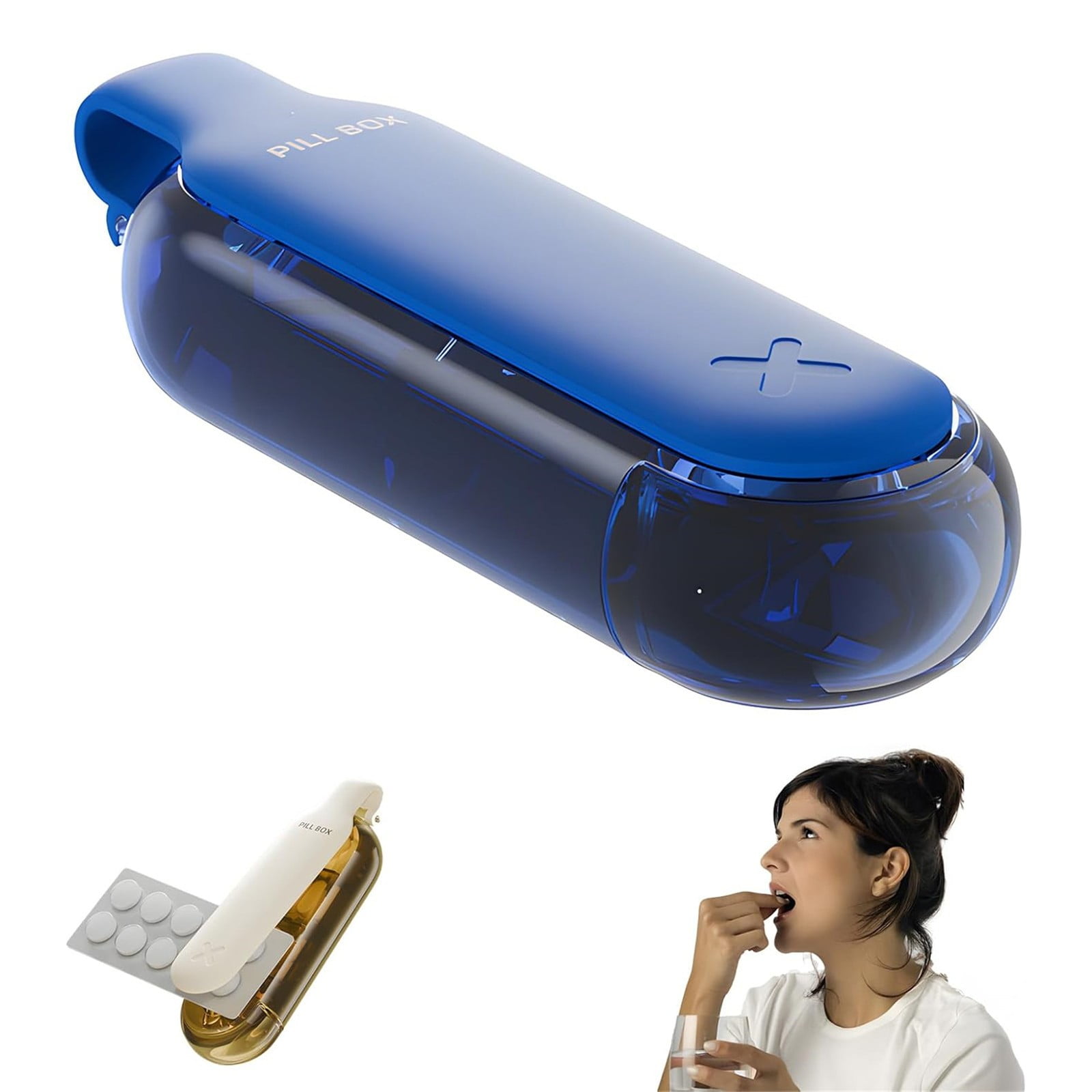 Weekly Pill Organizer TASTAN 2-In-1 Portable Pill Organizer - Weekly ...