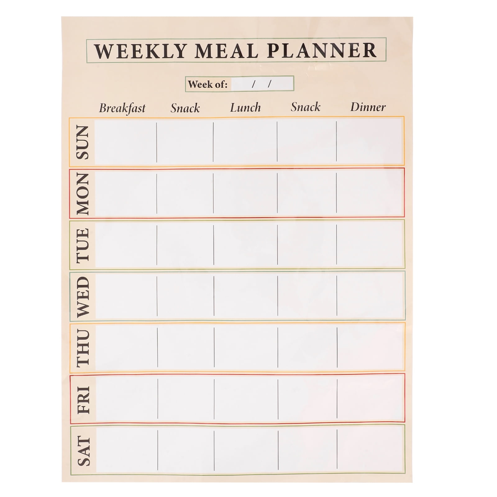 Weekly Plan Whiteboard Stickers Face Consolidation Menu Office ...