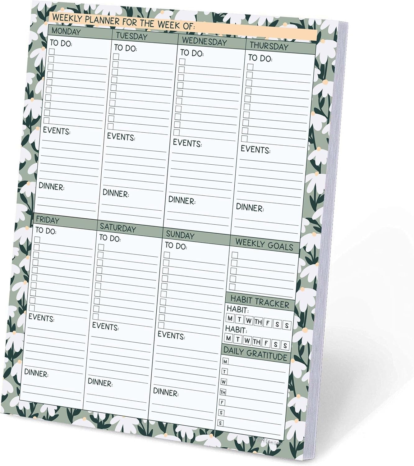 Weekly Planner 2025 Notepad - Undated Planners to-do List, 52 Tear-off ...