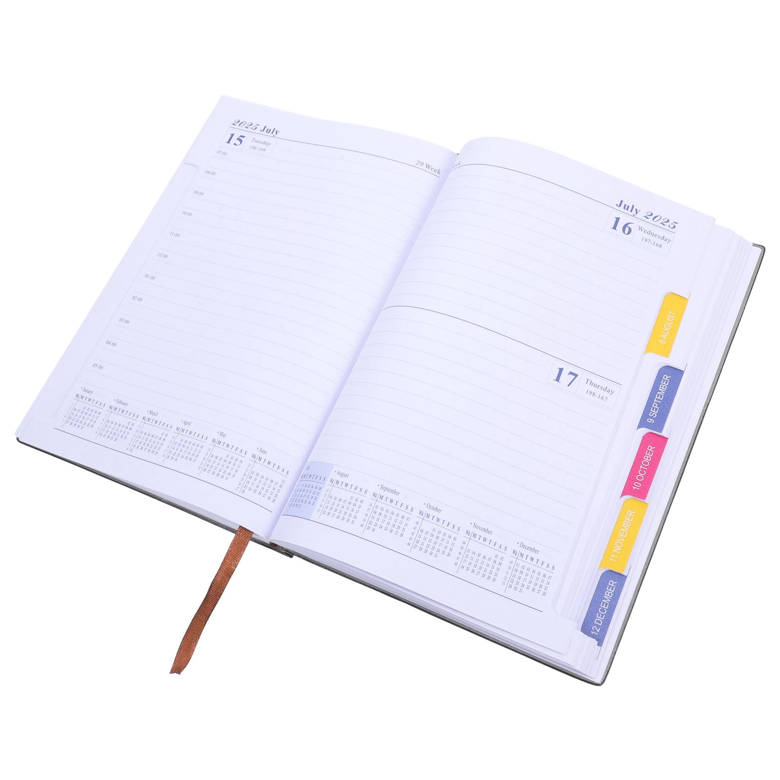 Black Agenda Book for Writing Use with English Calendar Practical ...