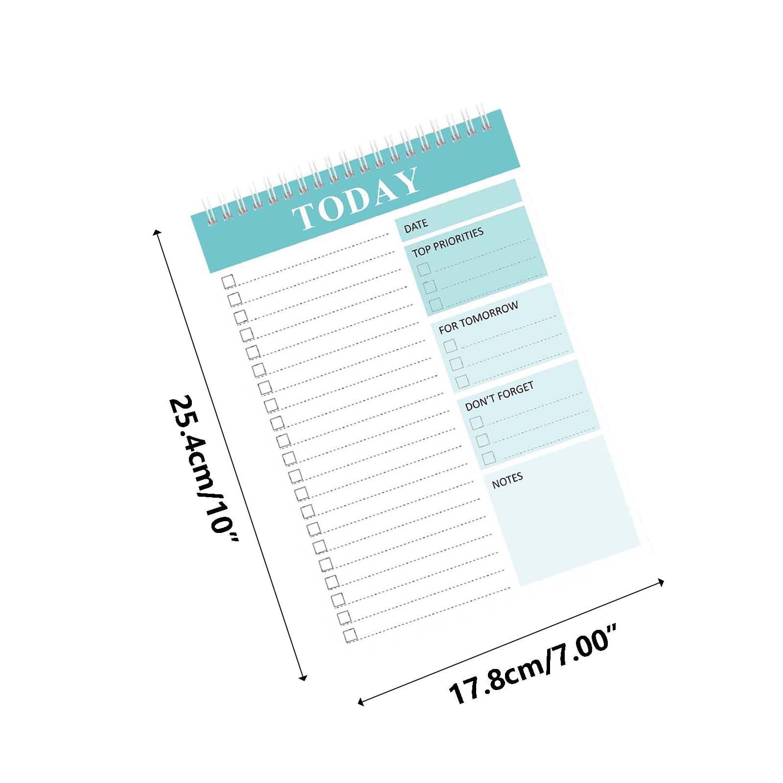 Weekly Planner Notepad To Do List Pad with 52 Tear Off Sheets,Weekly ...