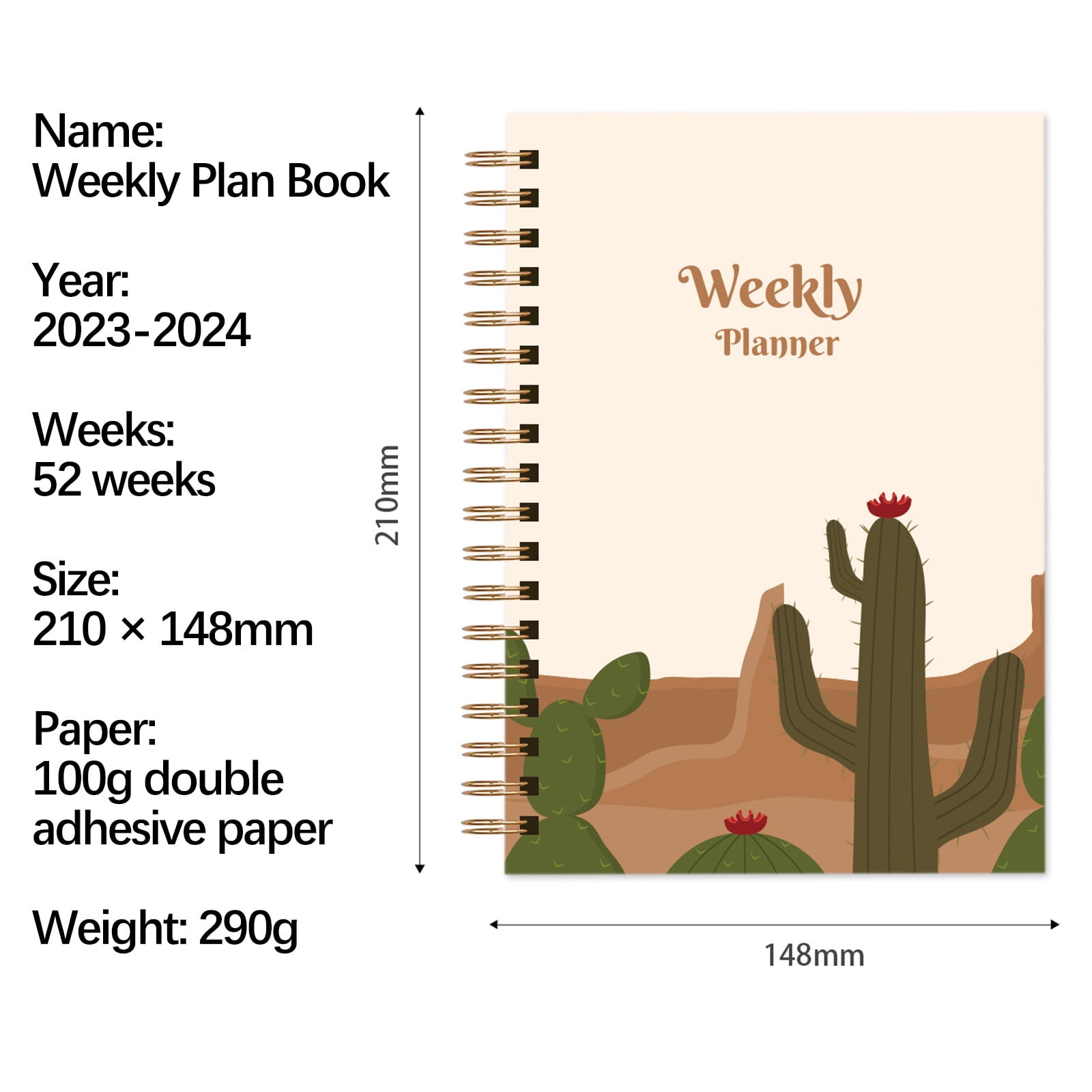 Weekly Planner Notepad Undated Weekly Goals Schedule Planner To Do List ...