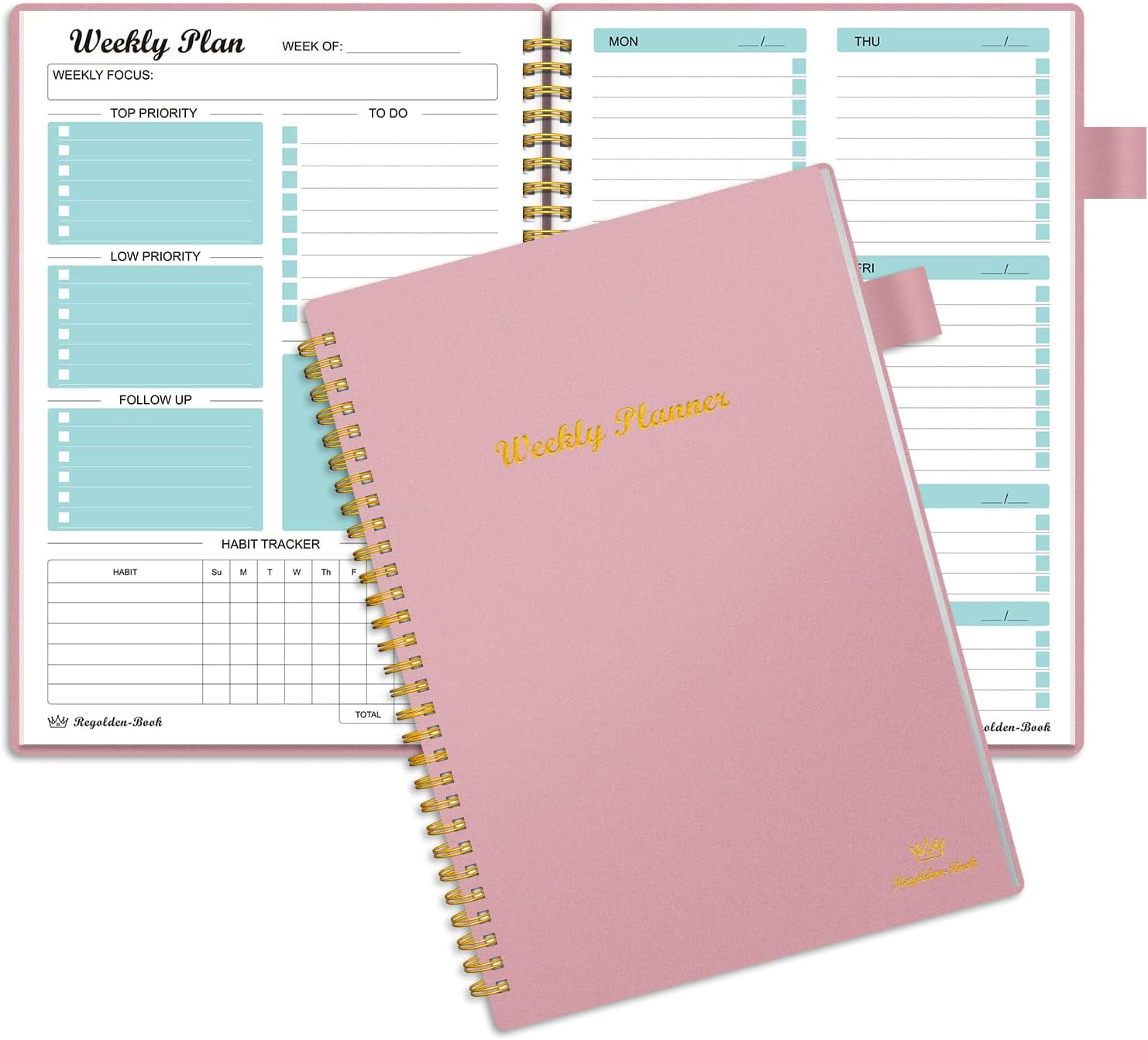Weekly Planner Undated, Weekly Goals Schedule Planner To Do List ...