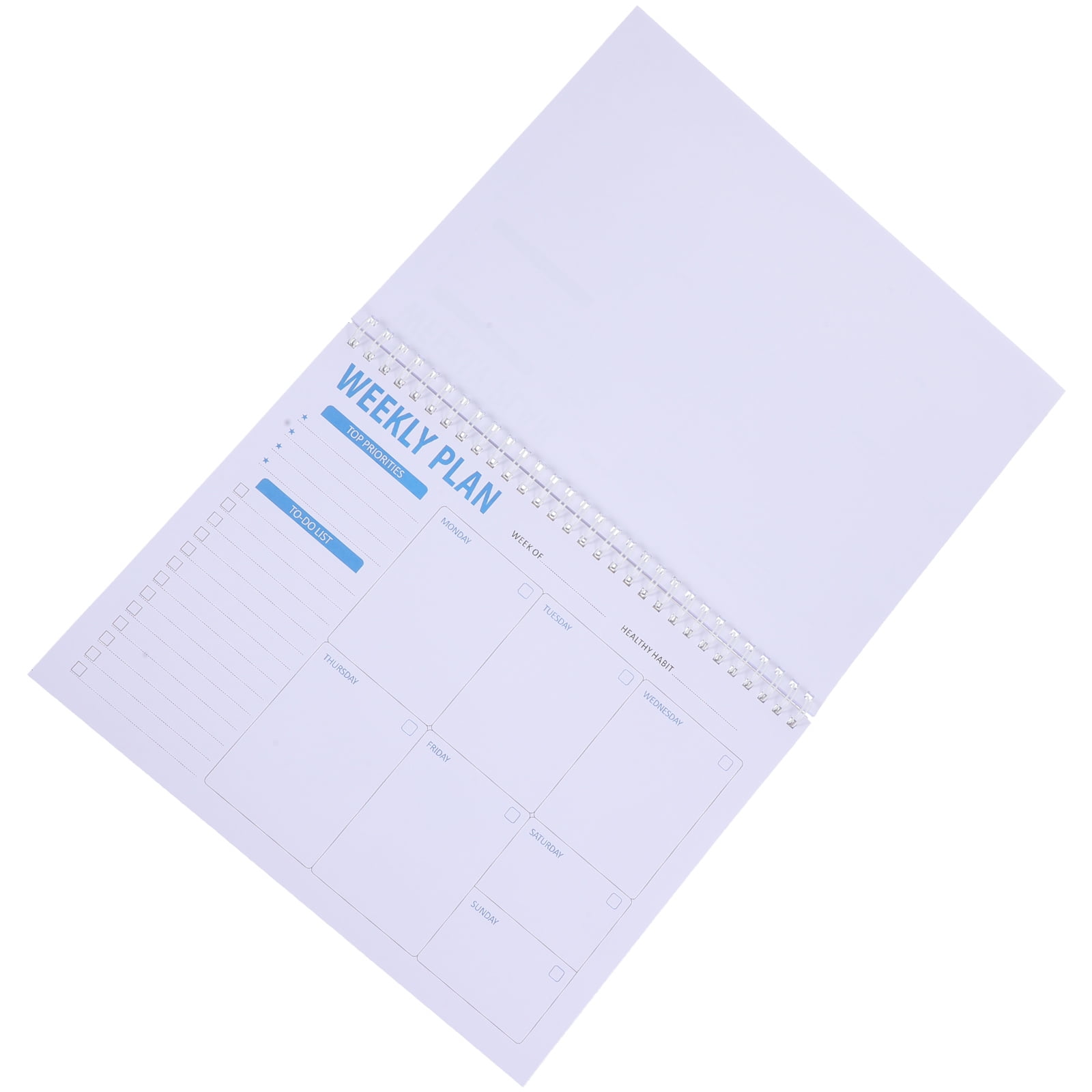 Weekly Schedule Planning Notepad Coil Book Multifunction Simple ...