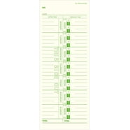 Lathem Time Cards, F/7000E, Numbered 1-100, 2-Sided, 3 3/8" x 9", White ...