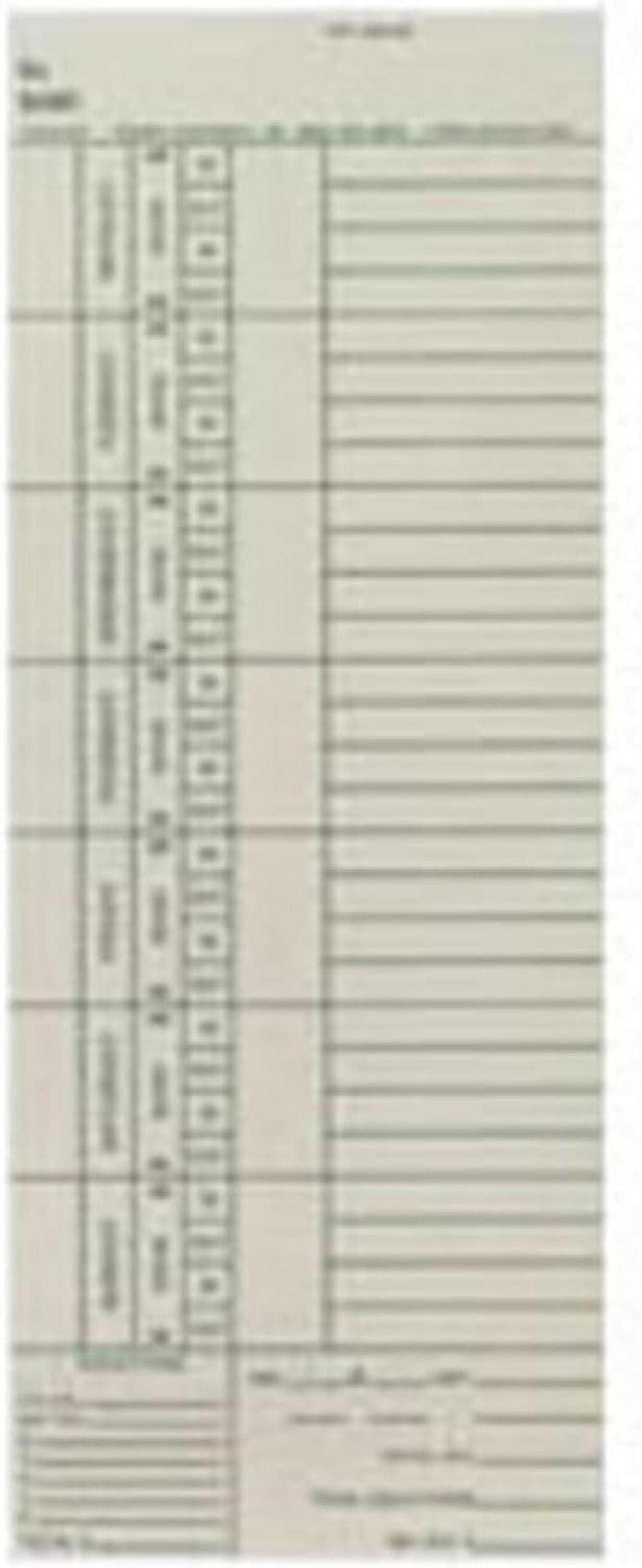 Weekly Time Cards for Employees Small Business, Stock #AMA5200 (One ...