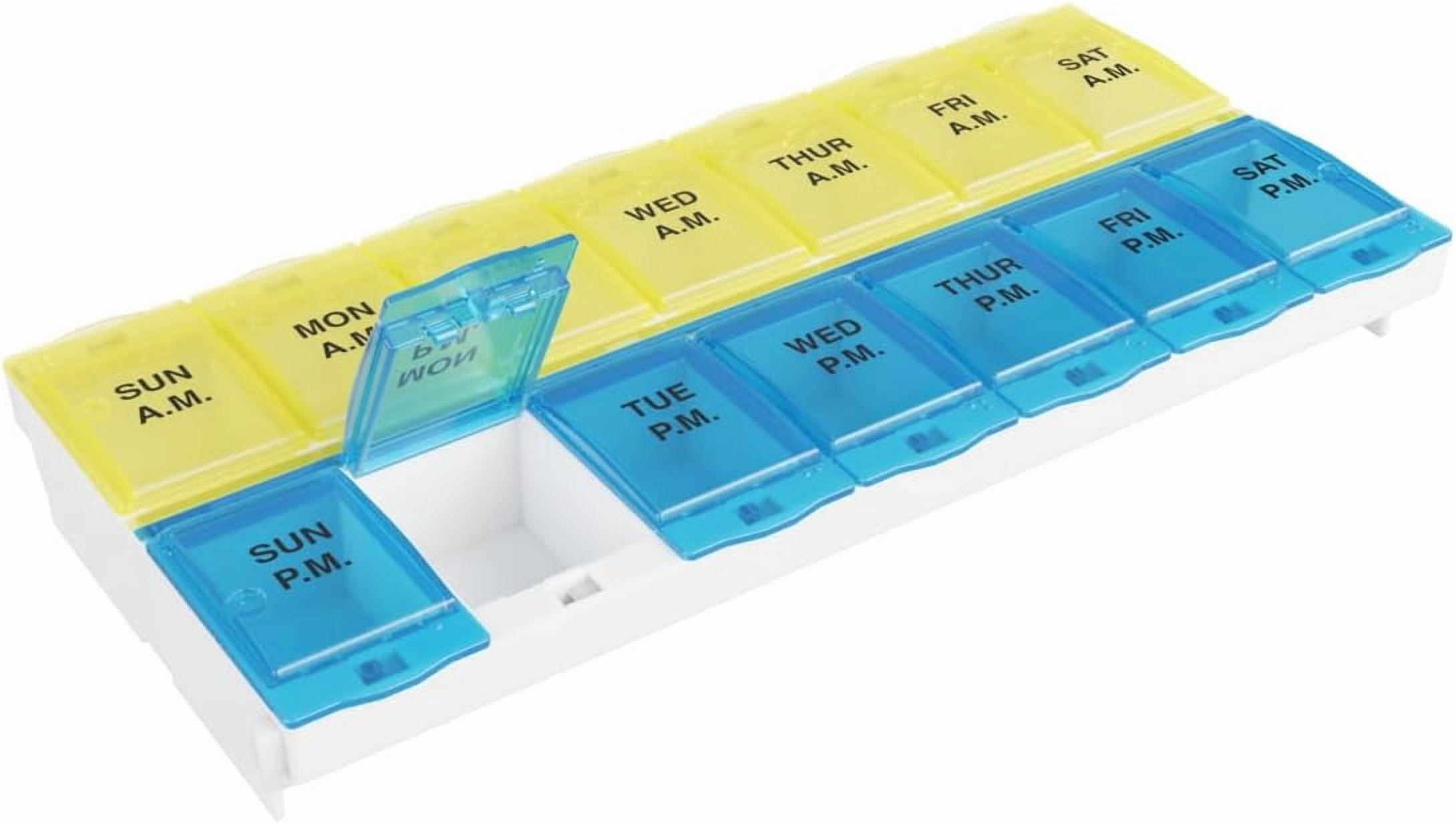 Weekly pill organizer/ (7 days), medication planner, vitamin box/box, 2 ...