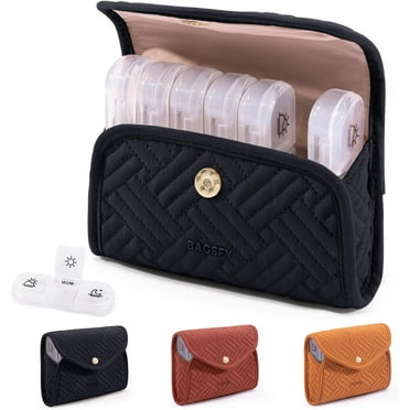 Pill Thing 7-Day Weekly Pill Box Organizer Case, Secure Small Travel ...