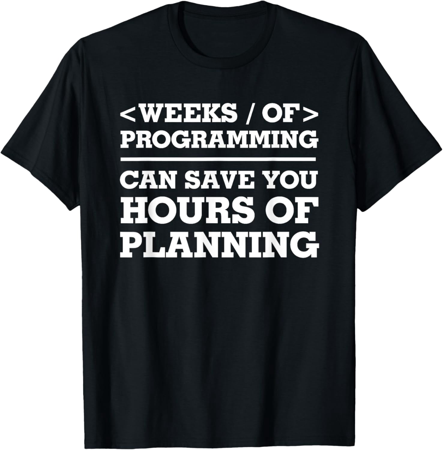 Weeks Of Programming Can Save You Hours Of Planning Shirt - Walmart.com