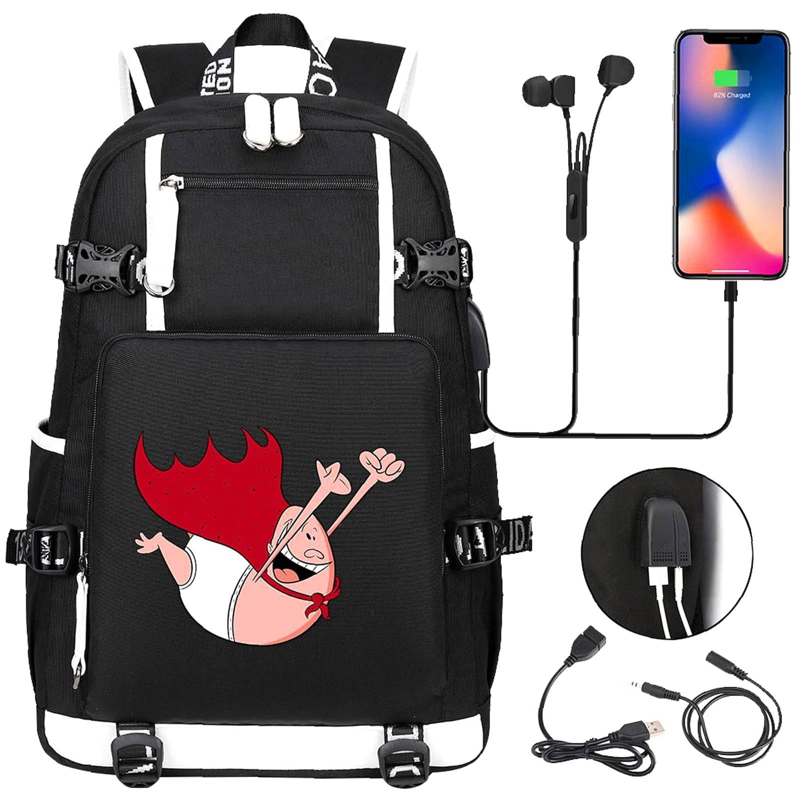 Weekyun Captain Fun Backpack for your little one - Double-Sided, USB ...