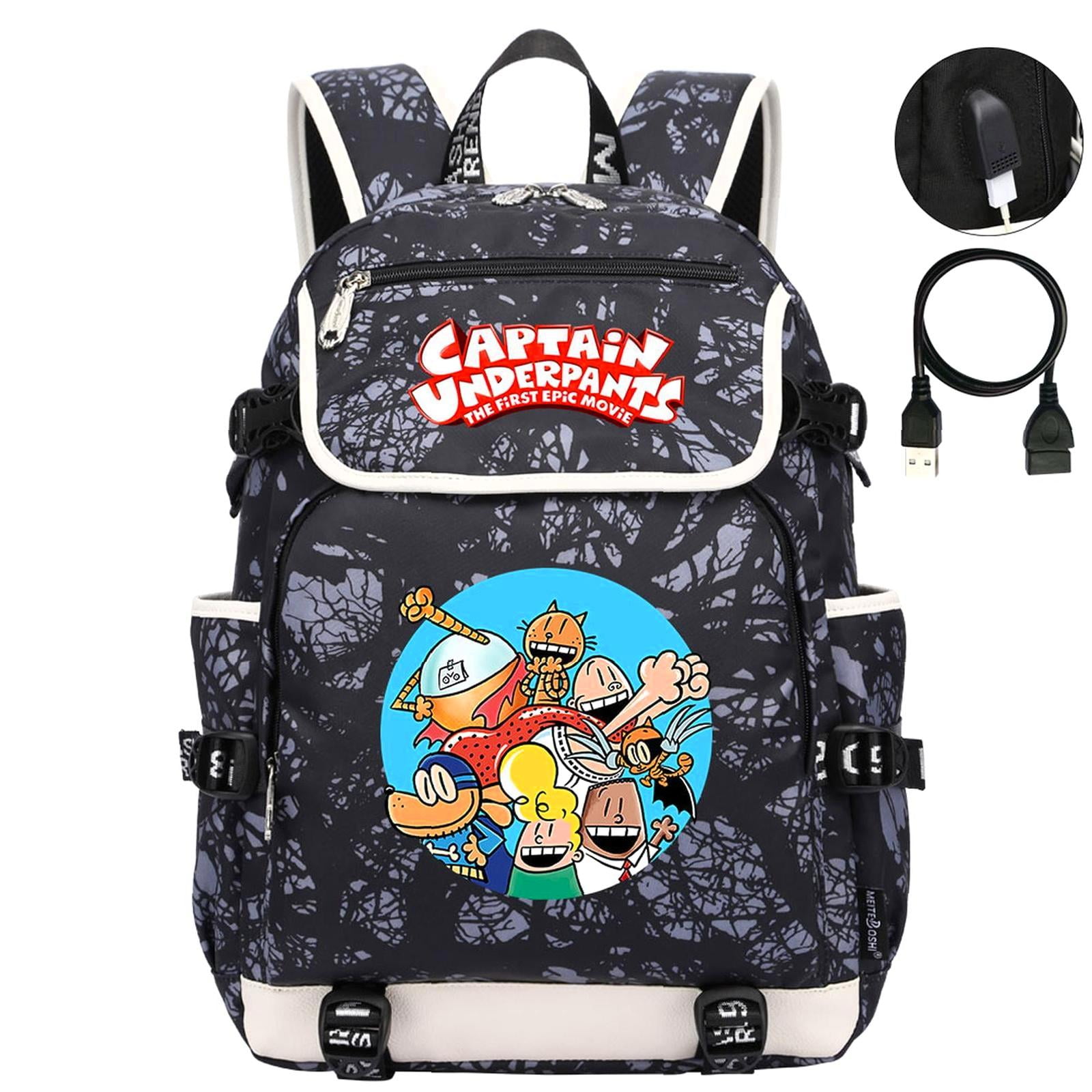 Weekyun Captain Super Tails backpack - Fun Clamshell Design with USB ...