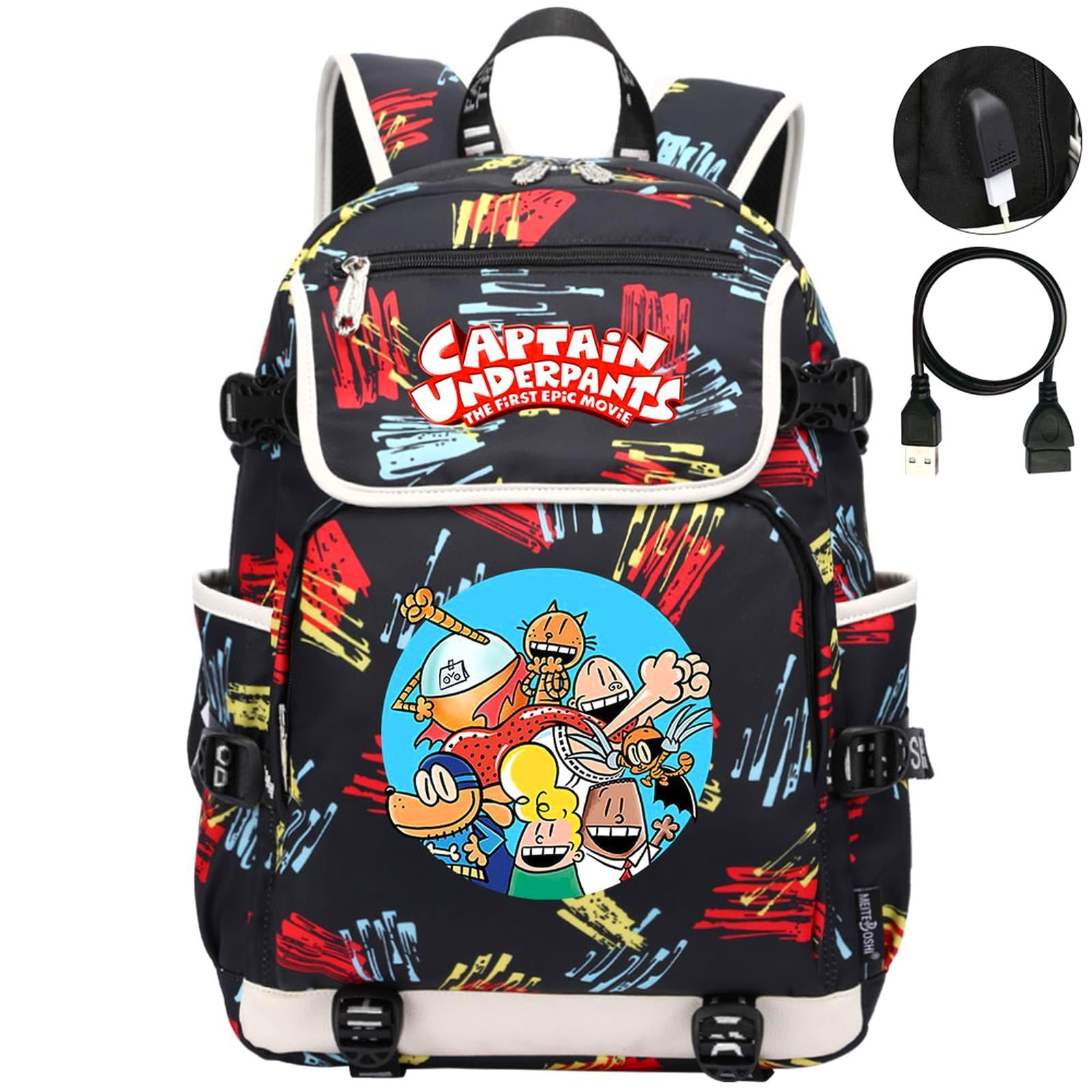 Weekyun Captain Super Tails backpack - Fun Clamshell Design with USB ...