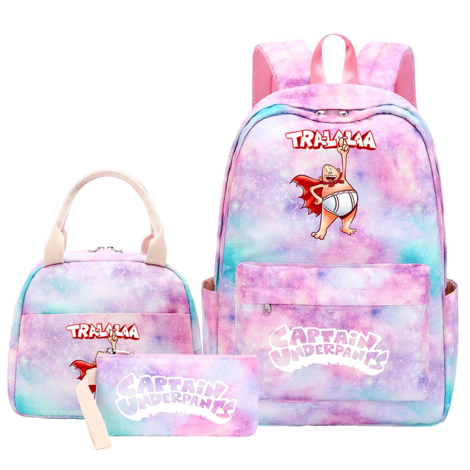 Weekyun Captain Superhero backpack, Unisex Cartoon Book Bag for young ...