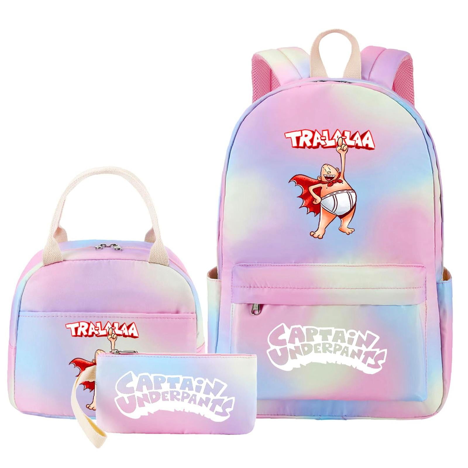 Weekyun Captain Superhero backpack, Unisex Cartoon Book Bag for young ...