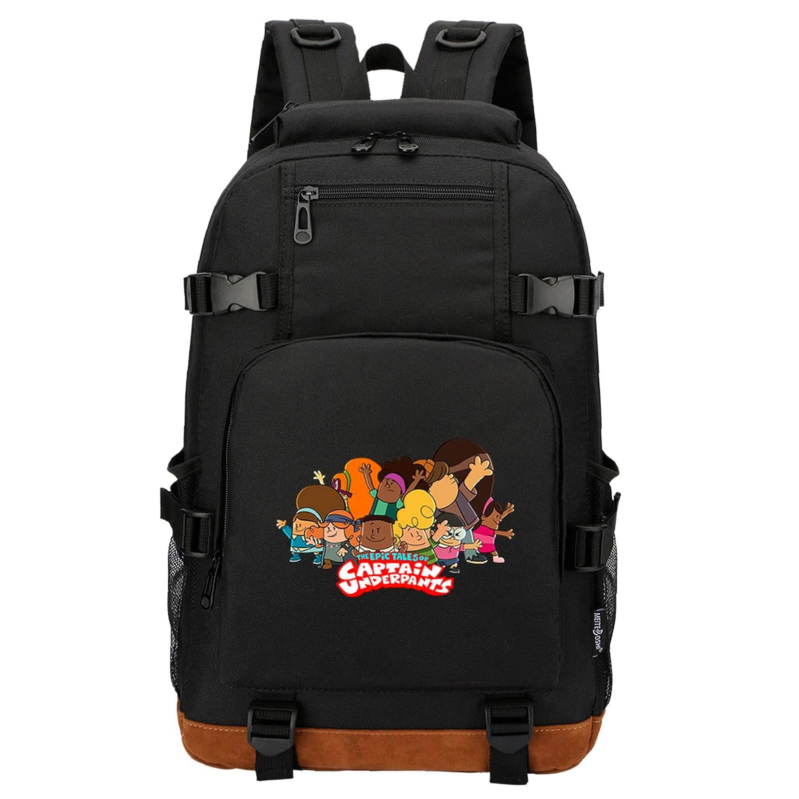 Weekyun Captain Superpants Juvenile Square Backpack - Double Side Pockets, Holds 15" Laptop ...