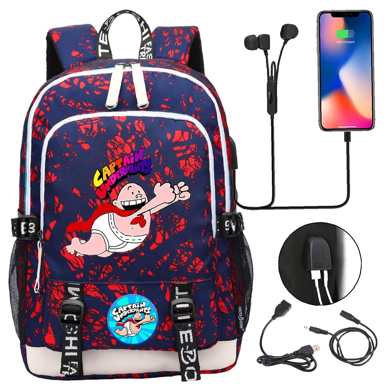 Weekyun Captain Underdog backpack Suitable for Ages 6-15+ - Fun ...