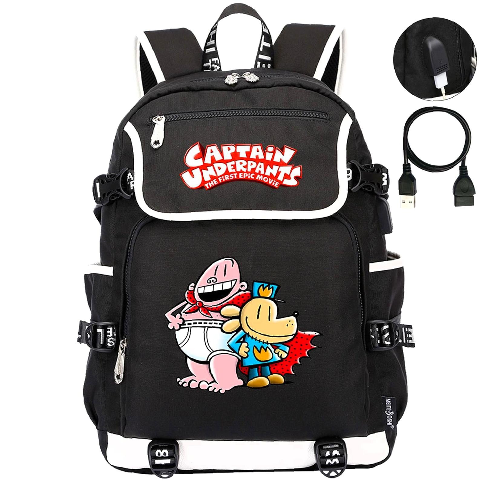 Weekyun Captain Underpants Adventure Backpack - Fun Clamshell Design ...