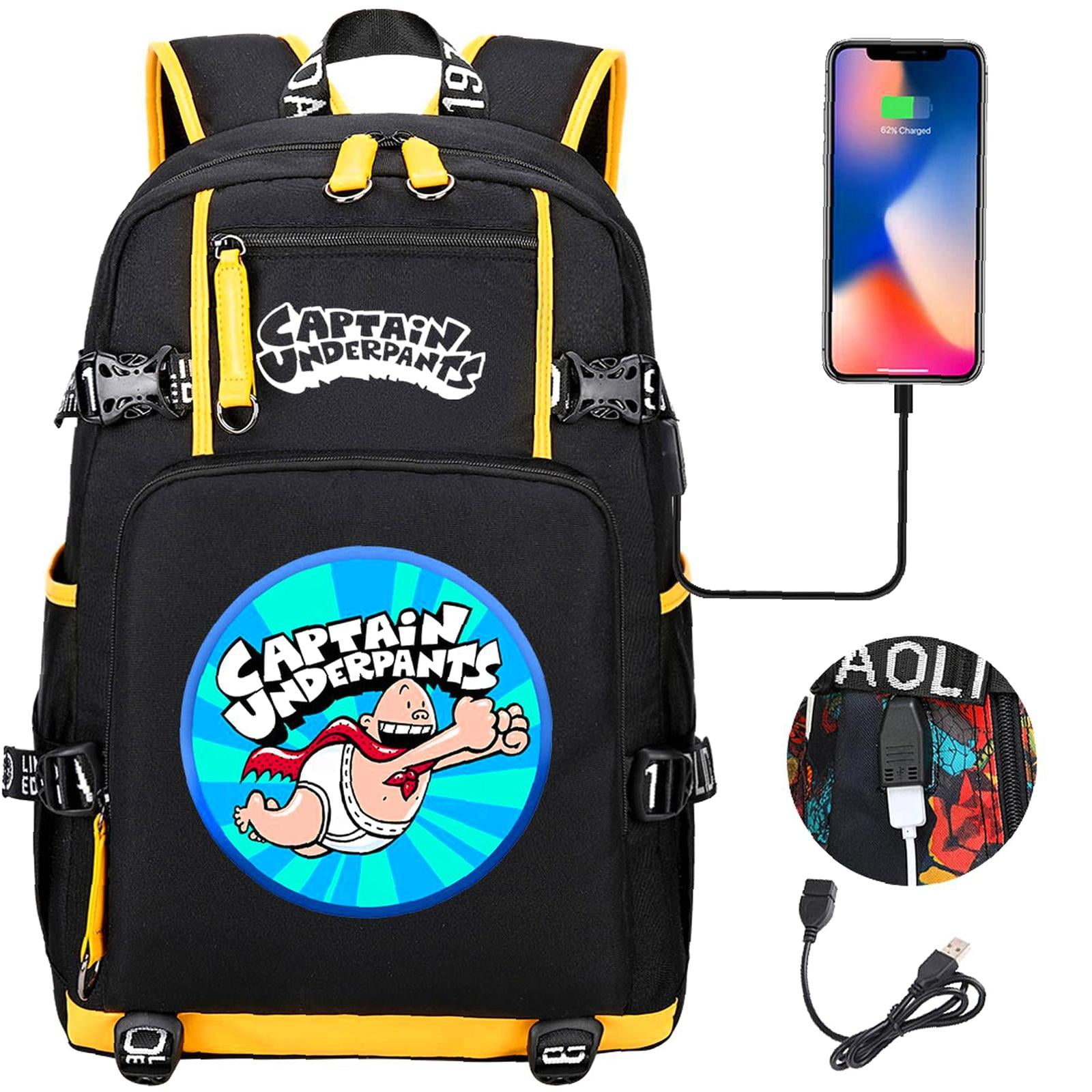 Weekyun Captain Underpants Adventure Backpack - Fun, Spacious Design ...