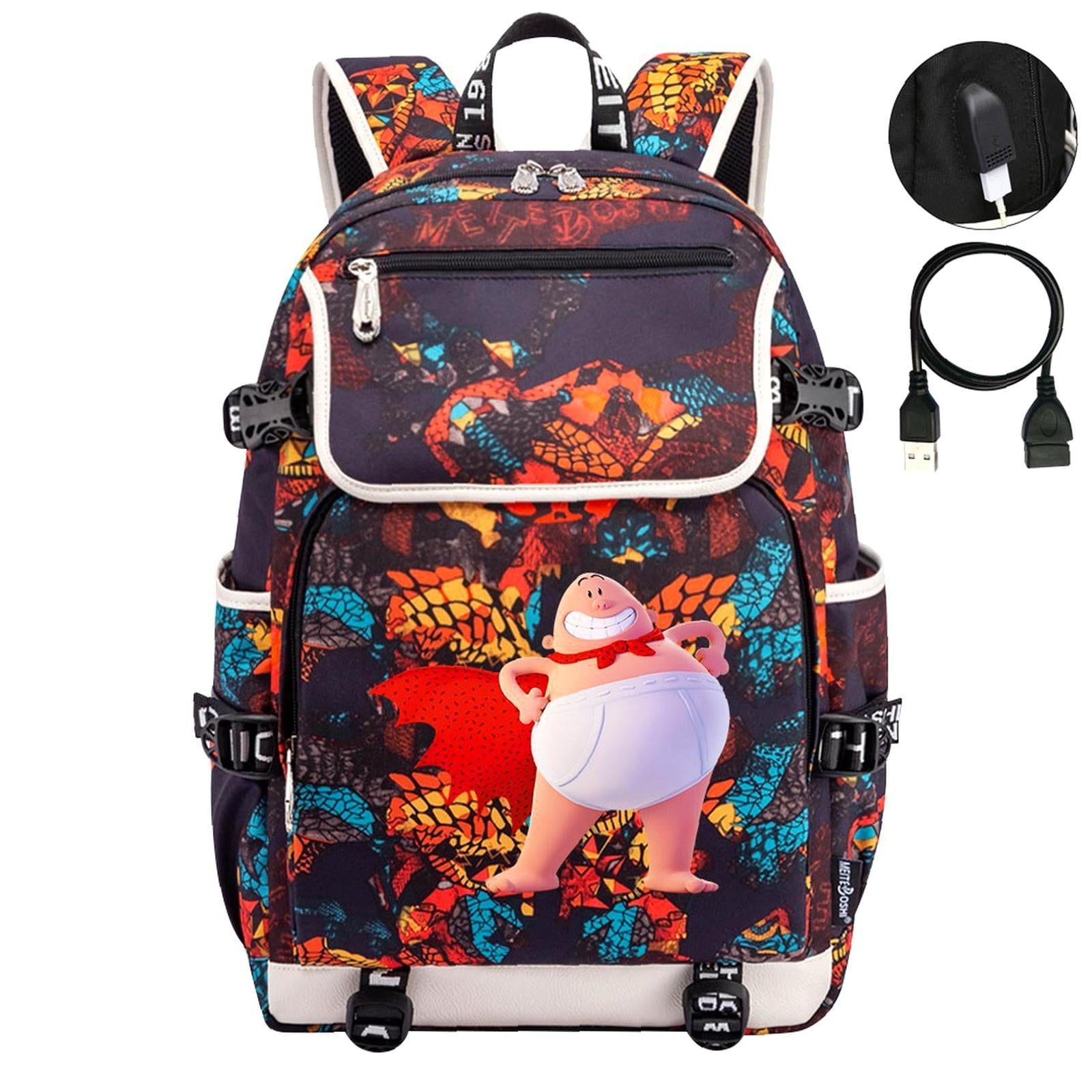 Weekyun Captain Underpants-Inspired backpack Suitable for Ages 6-15 ...