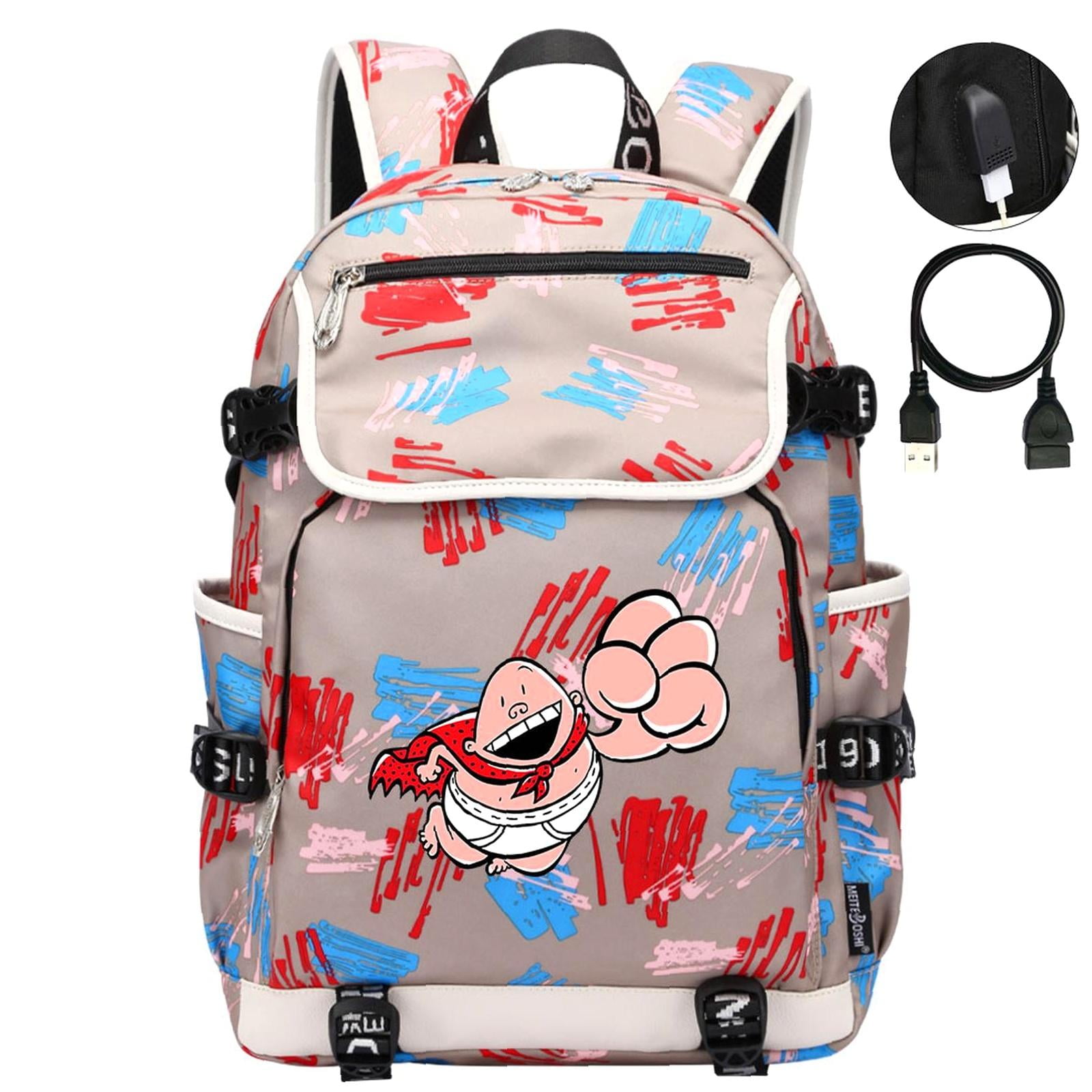 Weekyun Captain Undrapants Clamshell backpack with USB Charging Double ...