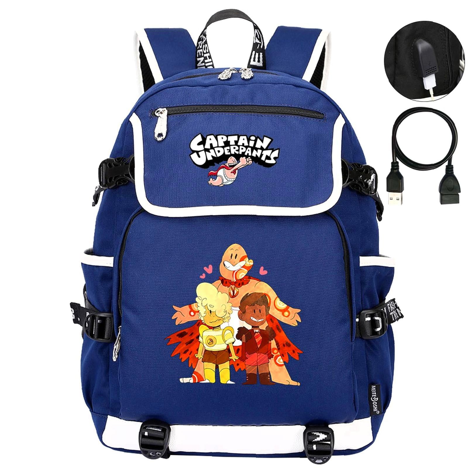 Weekyun Captain Wacky Adventure backpack - 15" Laptop Compatible, USB ...