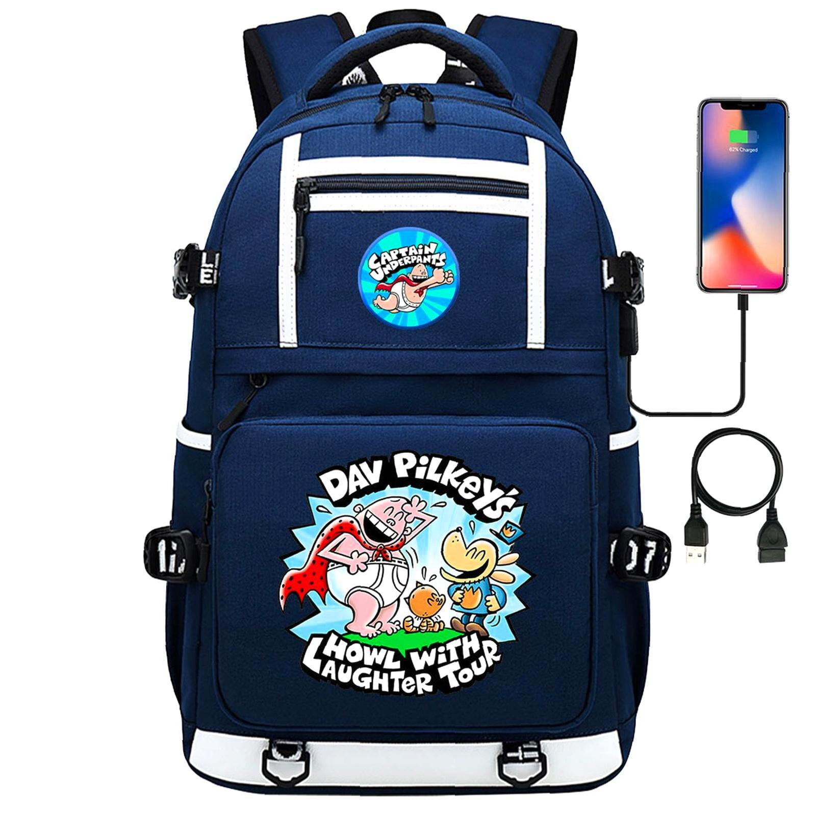 Weekyun Captain Wacky Adventure backpack - Cartoon Bag Suitable for ...