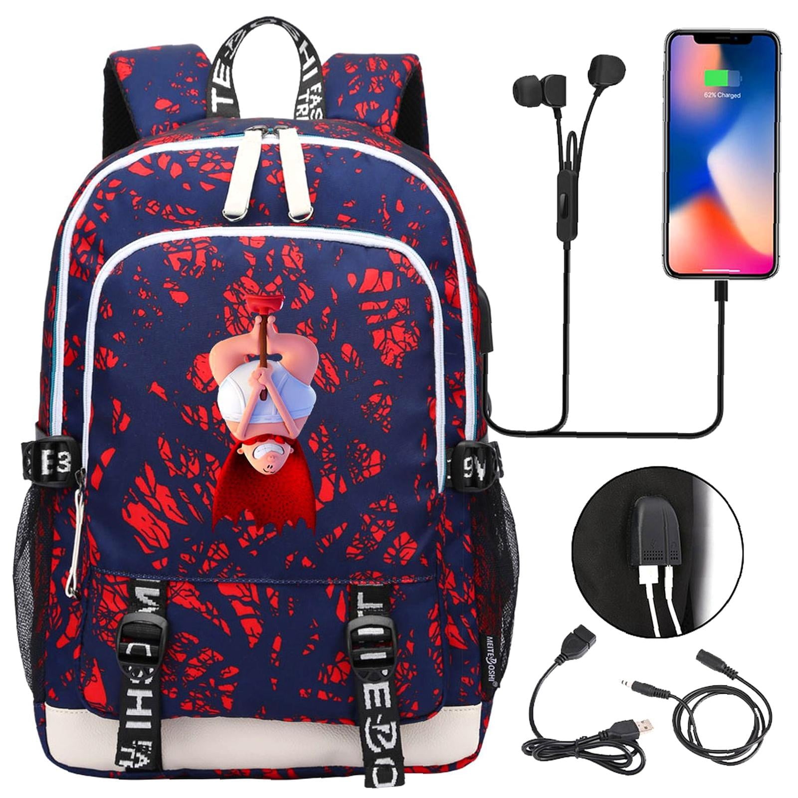 Weekyun Captain Wacky Adventures backpack - Fun Cartoon Design for ...