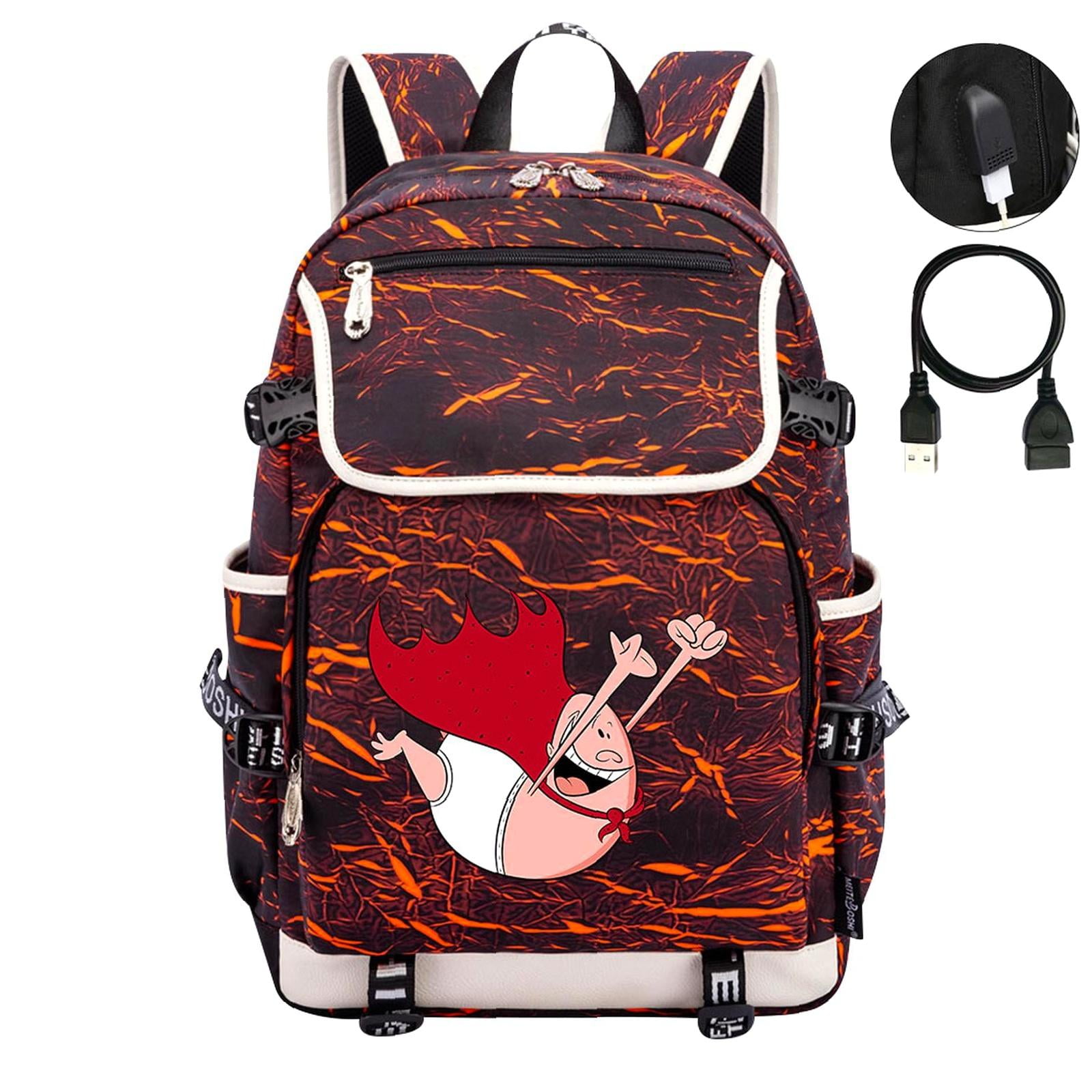 Weekyun Captain Wacky backpack - Fun Design, USB Port, Fits 15" Laptop ...